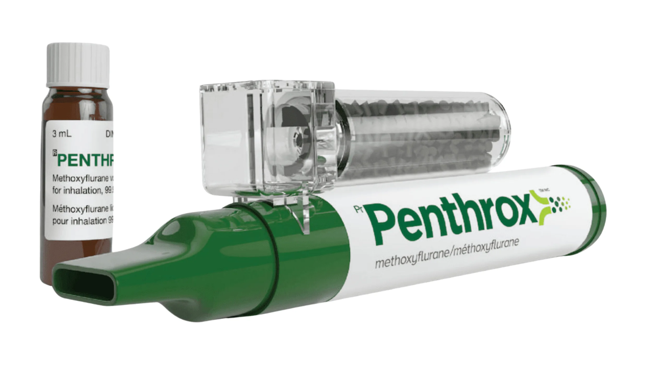 Penthrox Inhaler (Green Whistle) - SOS Oxygen