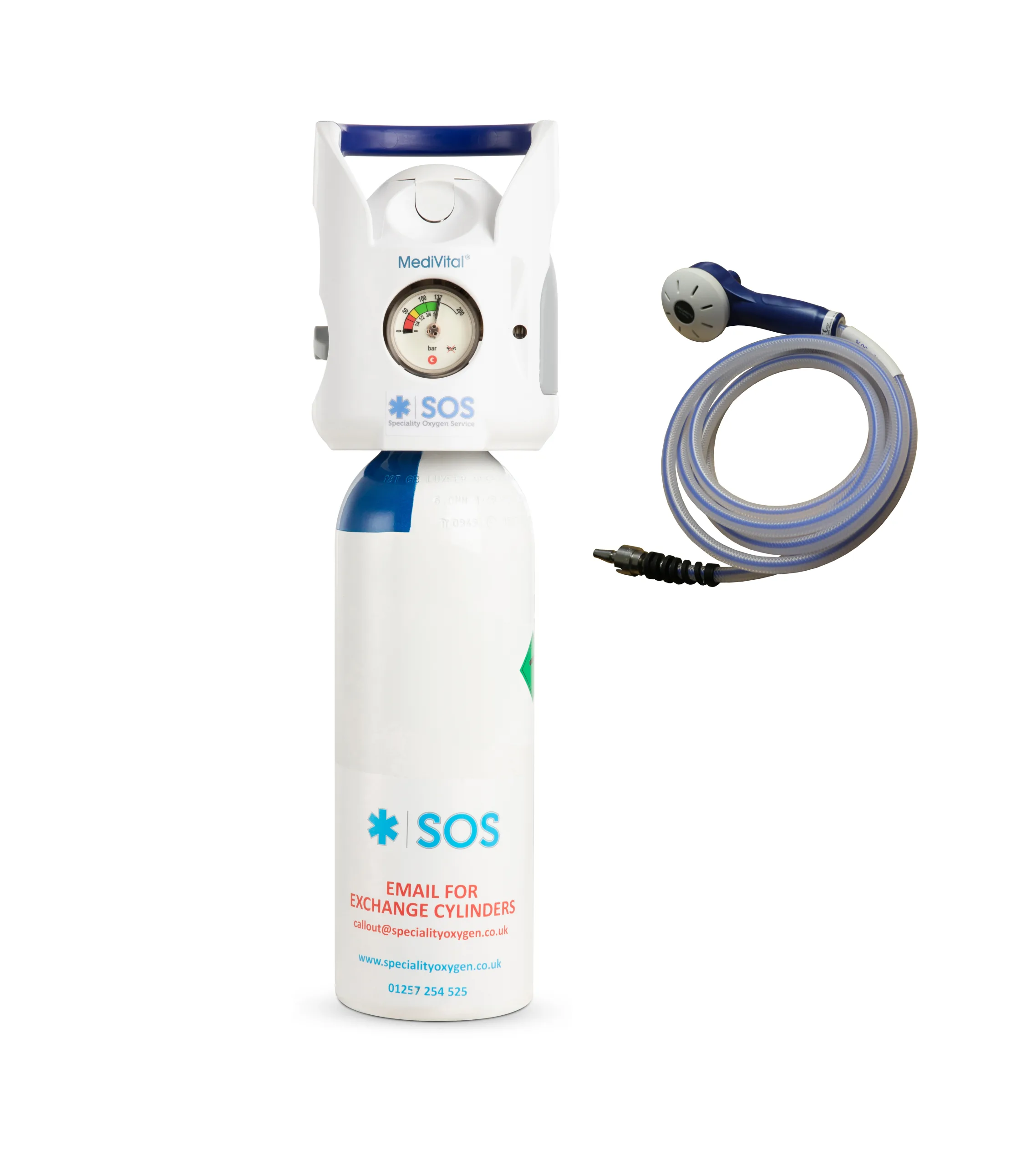 1L Responder Nitronox Cylinder Kit (EA) - Standard Service - SOS Oxygen